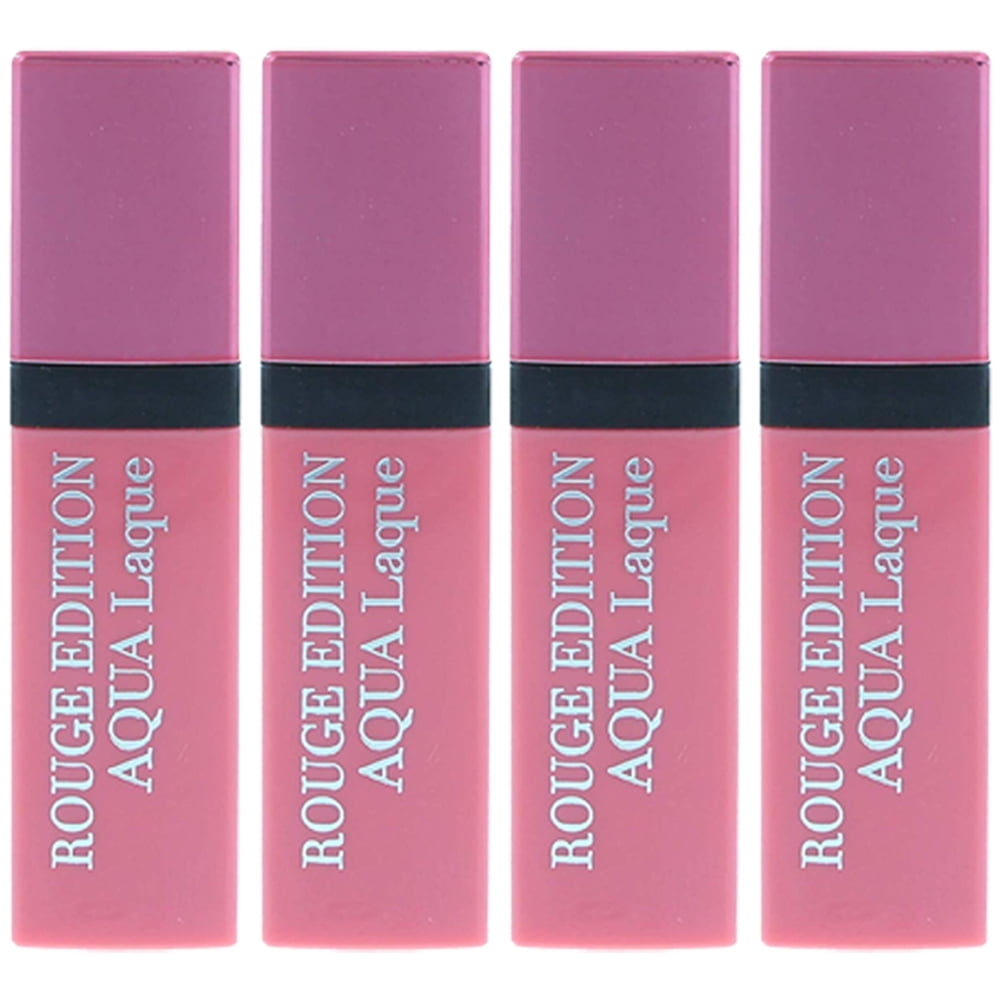 Pack of (4) Bourjois Rouge Edition Aqua Laque - # 08 Babe Idole 7.7ml/0 ...