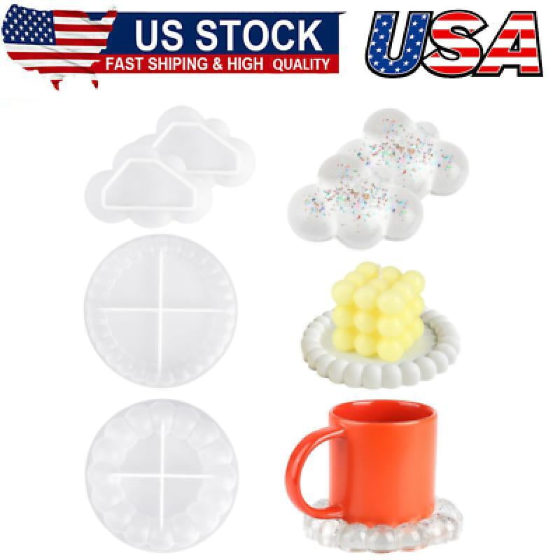 Pack of 4 Bubble Silicone Mould Coasters, Epoxy Resin Coasters, Silicone Moulds - Walmart.com