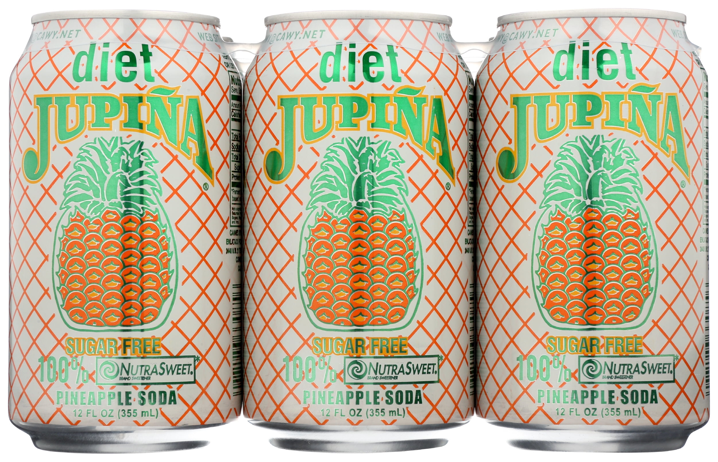 Pack of 4, Cawy Diet Jupiña Soda, 6 count, 12 fl oz - Walmart.com