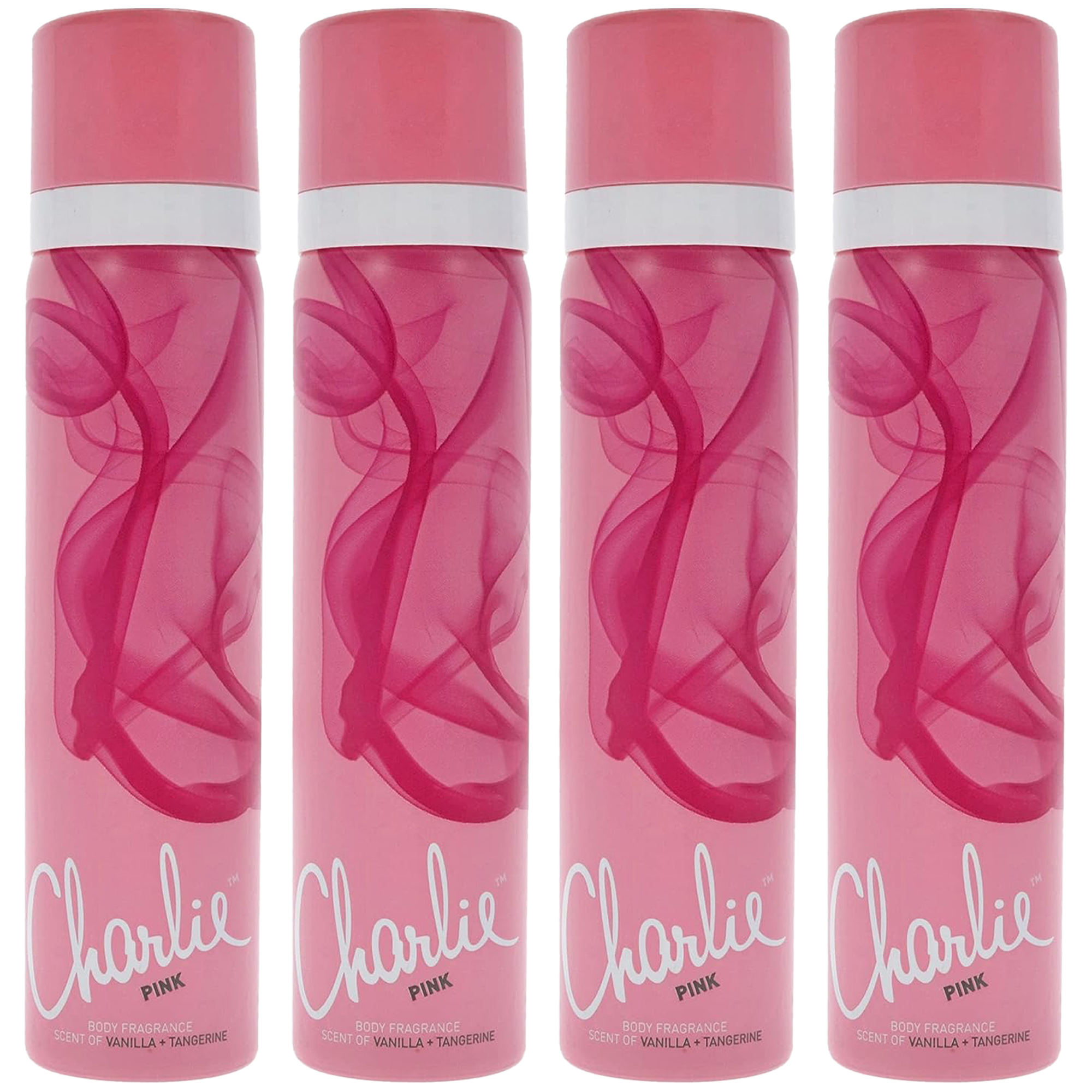 Pack of (4) Charlie Pink Body Spray Women 2.5 oz - Walmart.com