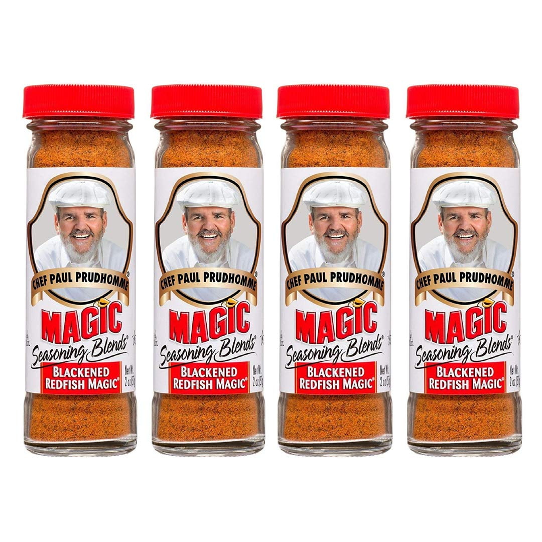 Pack of 4 Chef MFF30 Paul Blackened Redfish Magic Seasoning, 2-Ounce ...