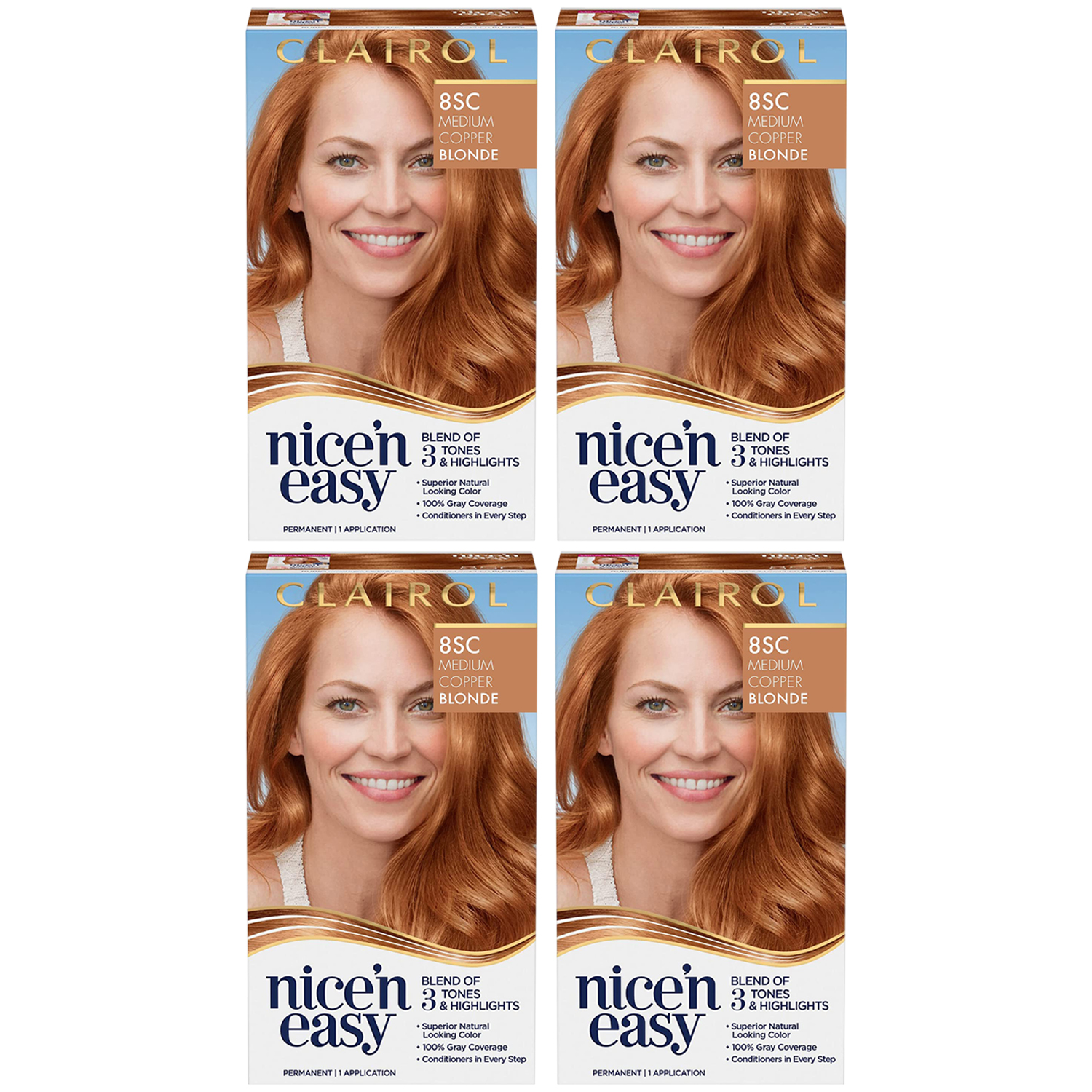 (3 pack) Clairol Textures & Tones Hair Dye Ammonia-Free Permanent Hair ...