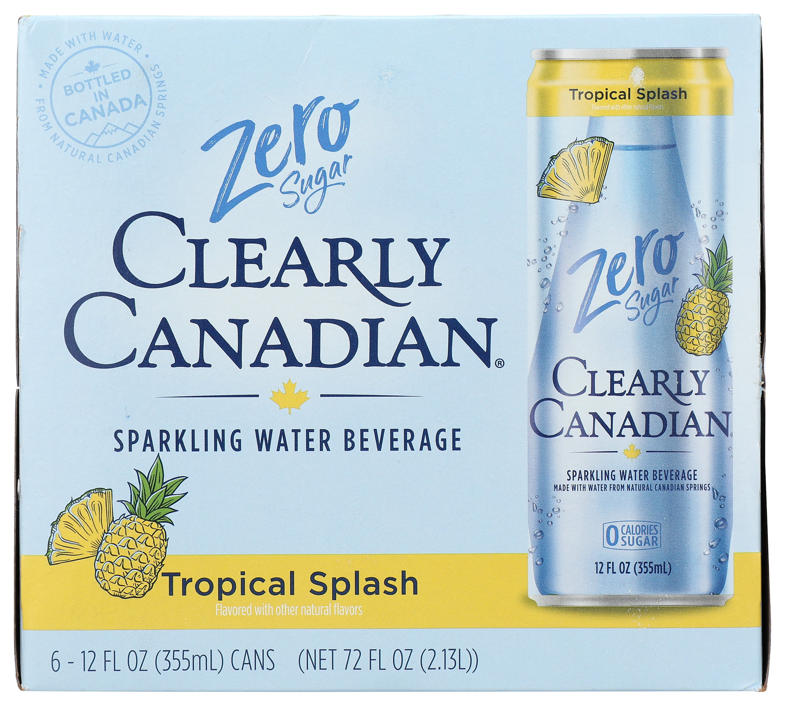 (Pack of 4), Clearly Canadian Sparkling Tropical Fruit Zero Water, 6 ...