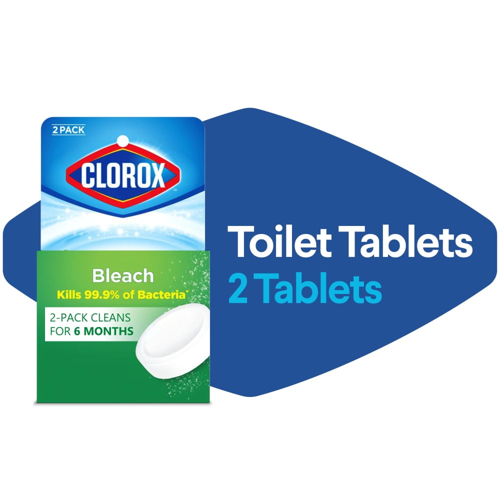 Pack of 4 Clorox Ultra Clean Bleach Toilet Tablets, 3.5 oz (packaging ...