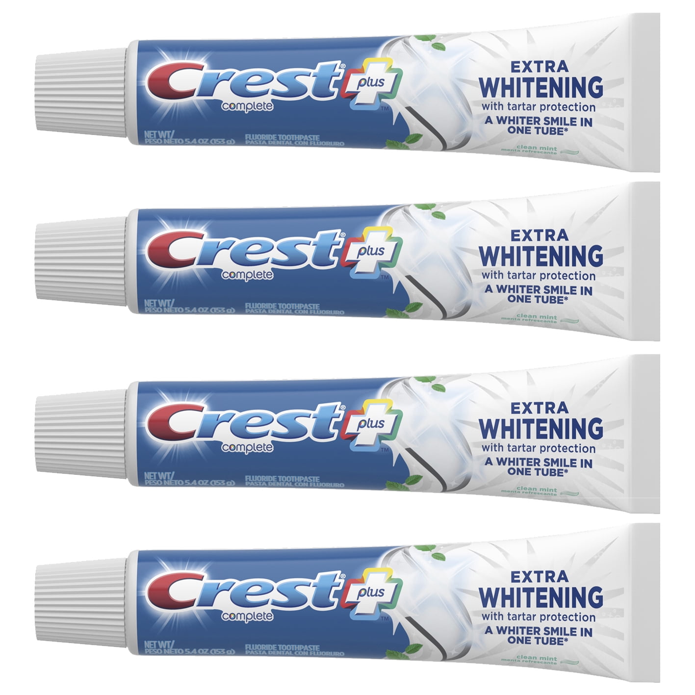 Crest Plus Complete Extra Whitening Toothpaste, Tartar Protection ...