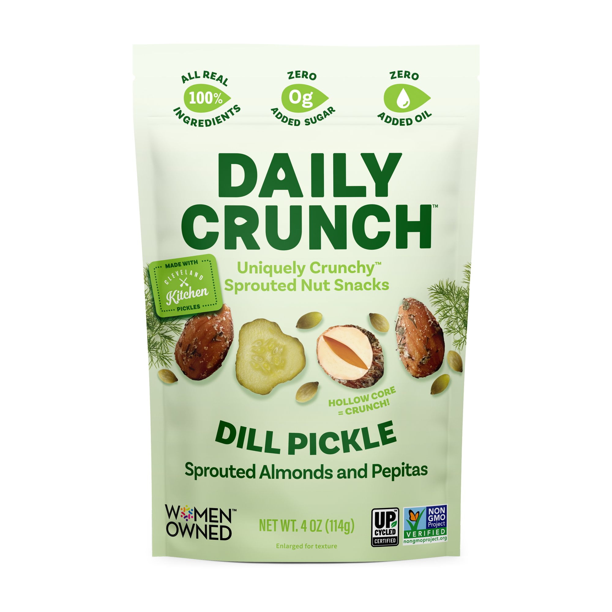 Daily Crunch Dill Pickle Almonds & Pepitas - Office Snack - Walmart ...