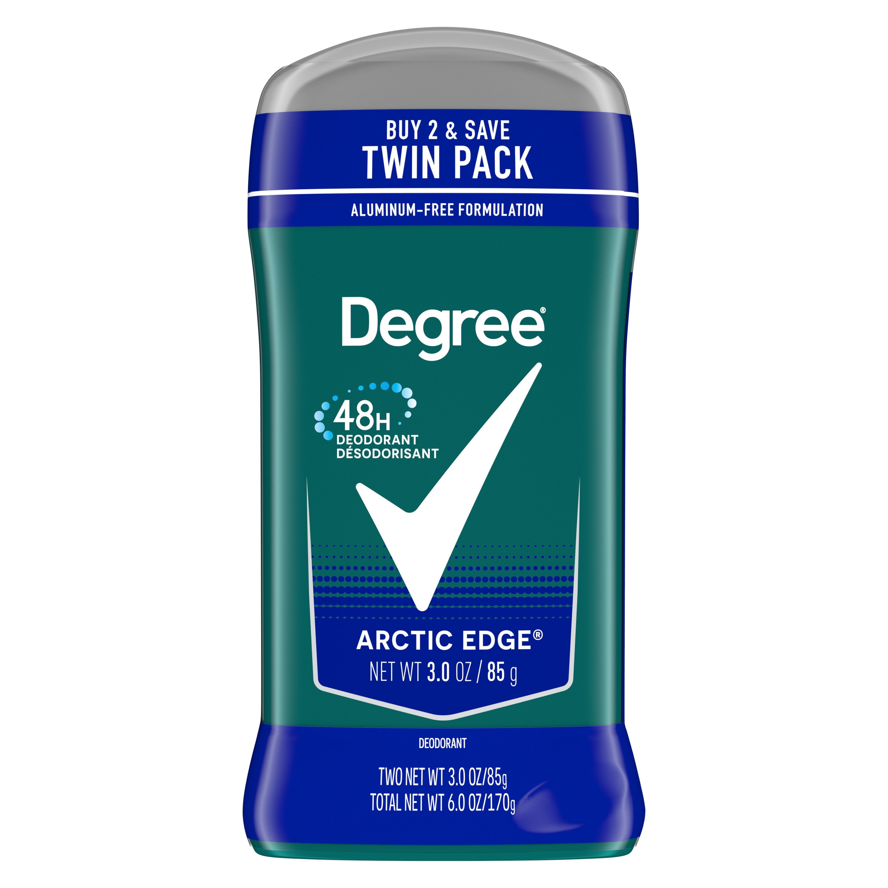 Pack of 4 Degree Men 48 Hr Protection Deodorant - Arctic Edge, 3 oz - 2 ...