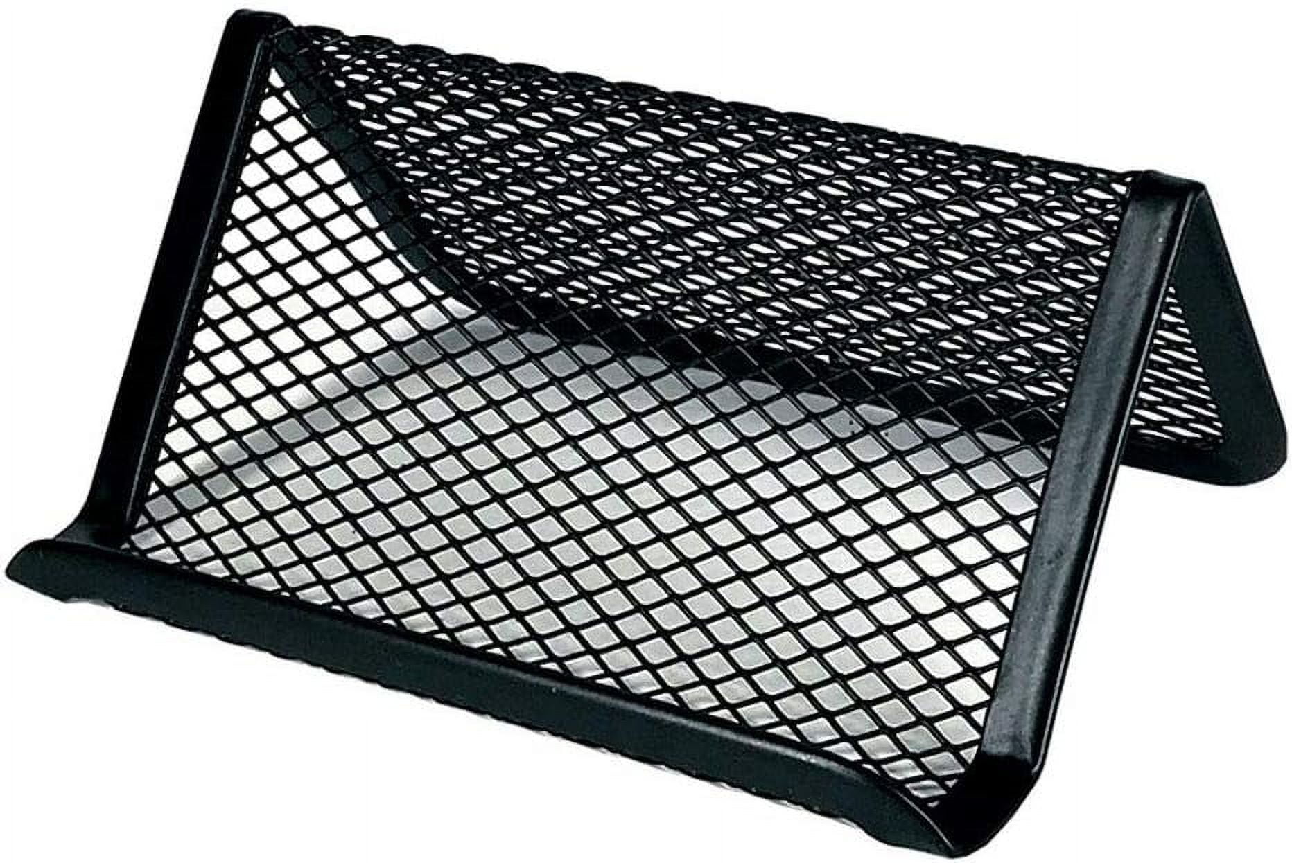 Pack of 4 Desktop Mesh Business Card Holder Memo Holder for School ...