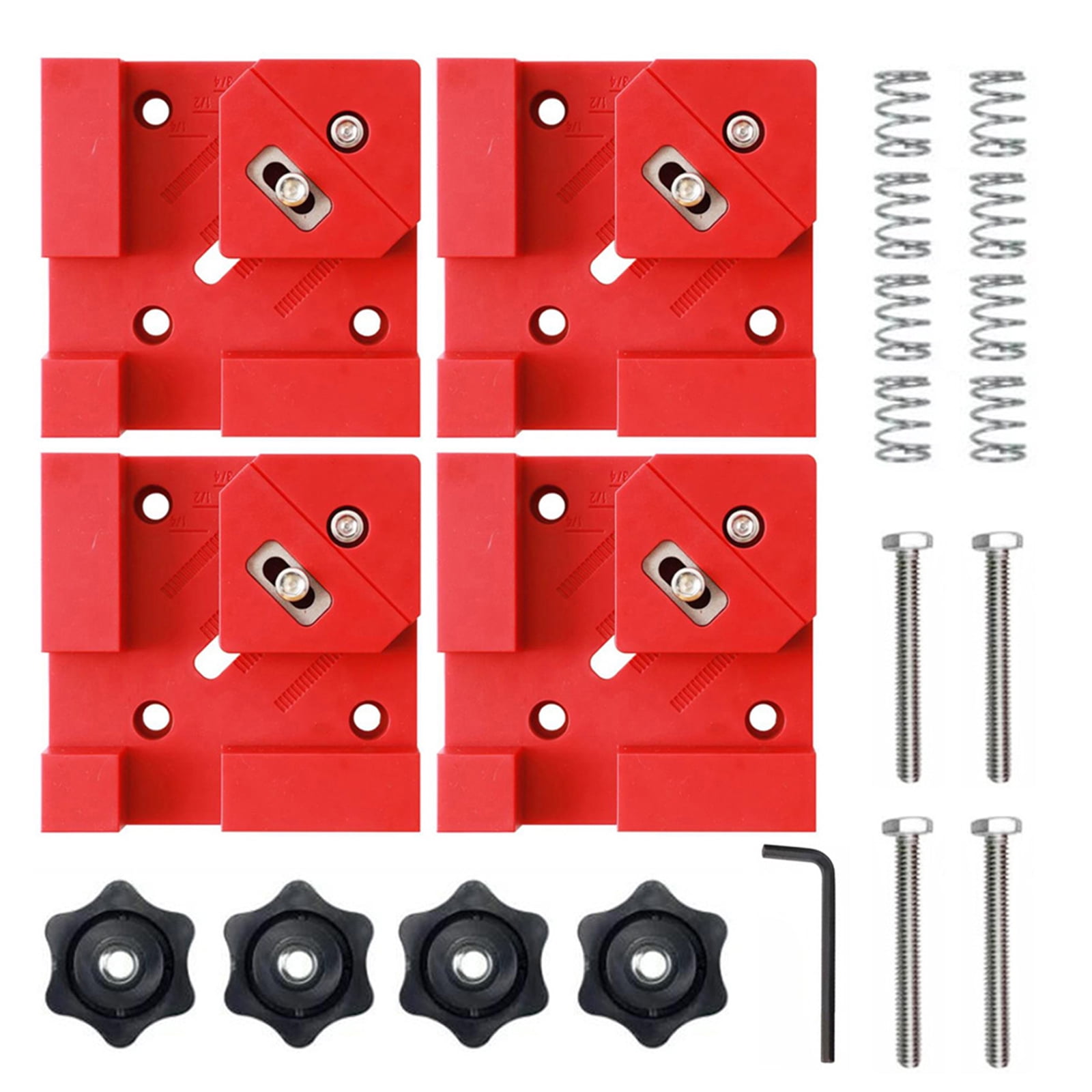 Pack of 4 Double Thickness Joinery Clamps Accuracy Alignment Clamps For ...