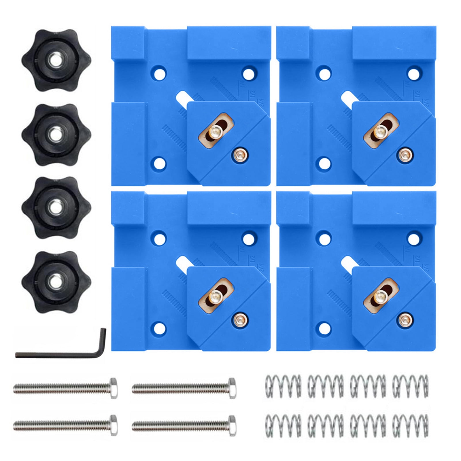 Pack of 4 Double Thickness Joinery Clamps Accuracy Alignment Clamps For ...