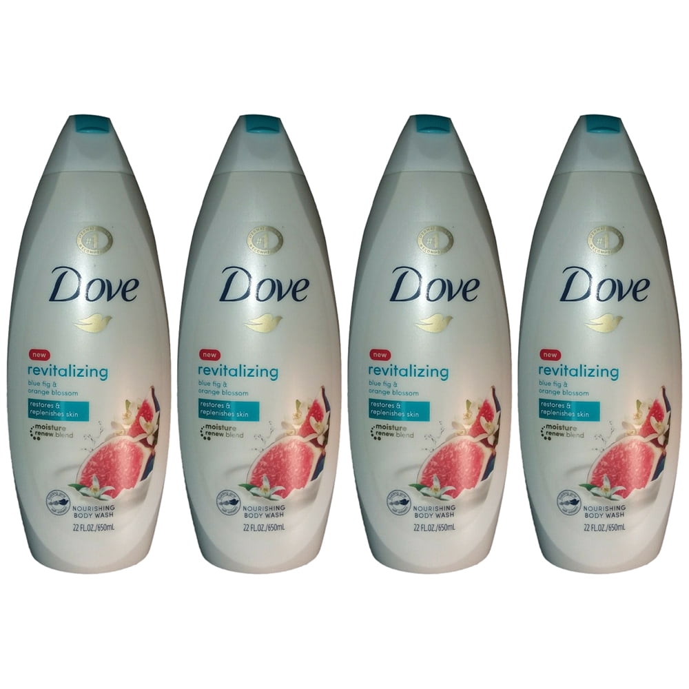 Pack of (4) Dove Go Fresh, Body Wash, Blue Fig And Orange Blossom, 22 ...