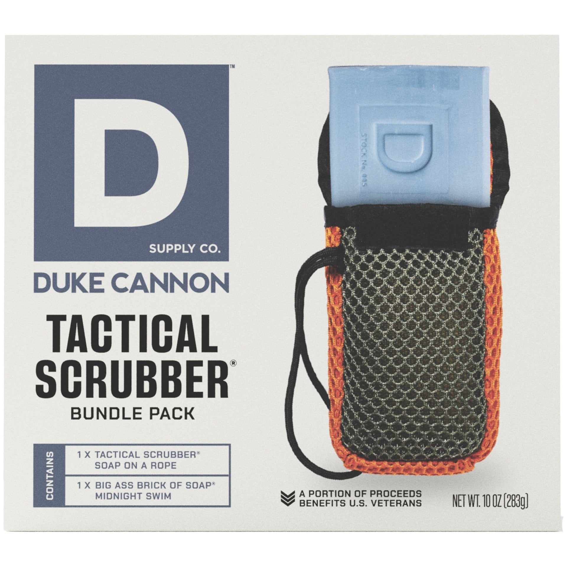 Pack of 4 Duke Cannon Tactical Scrubber & Bar Soap Bundle - Midnight ...