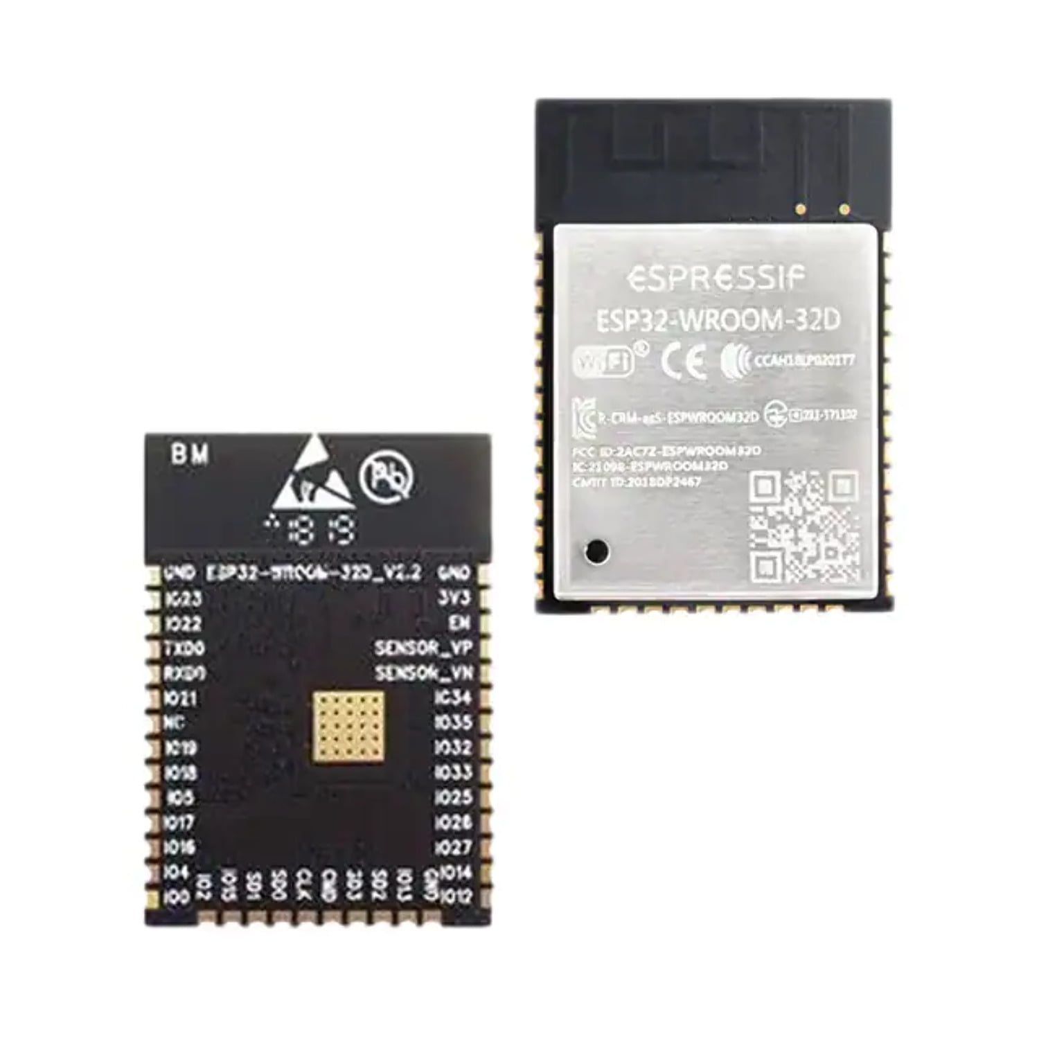 Pack of 4 ESP32-WROOM-32D-N8 Module Bluetooth, WiFi Trace ANT SMD :RoHS ...