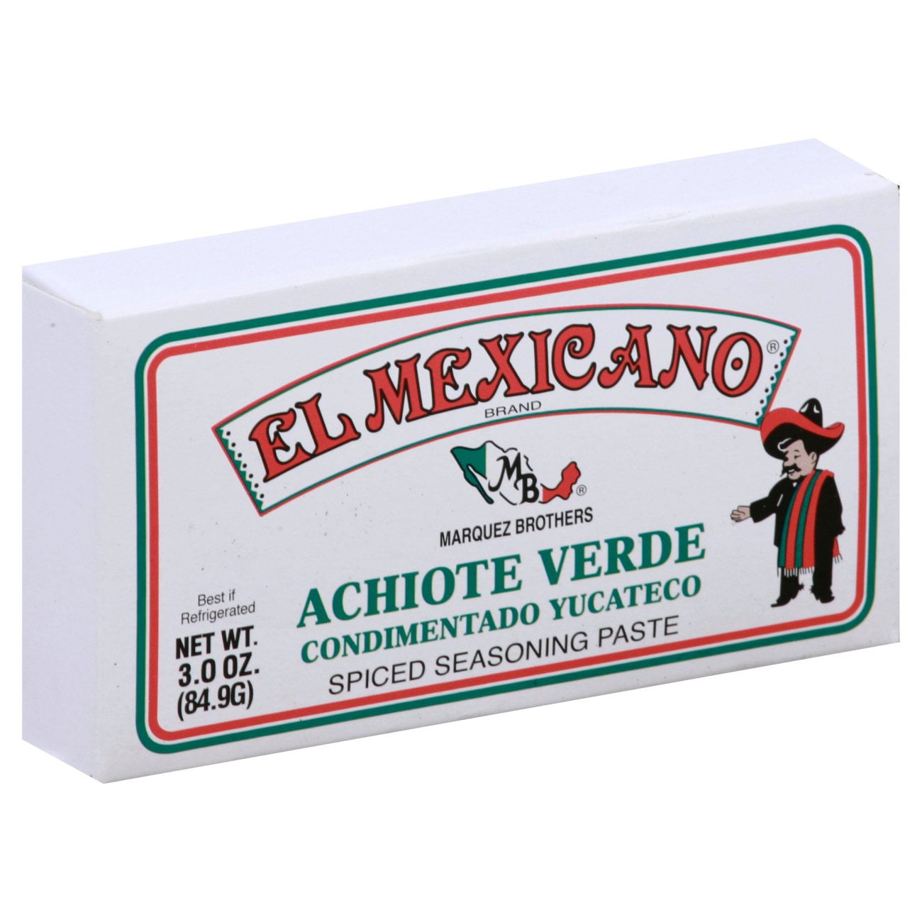 Pack of 4 El Mexicano Achiote Verde Spiced Seasoning Paste - 3 oz ...