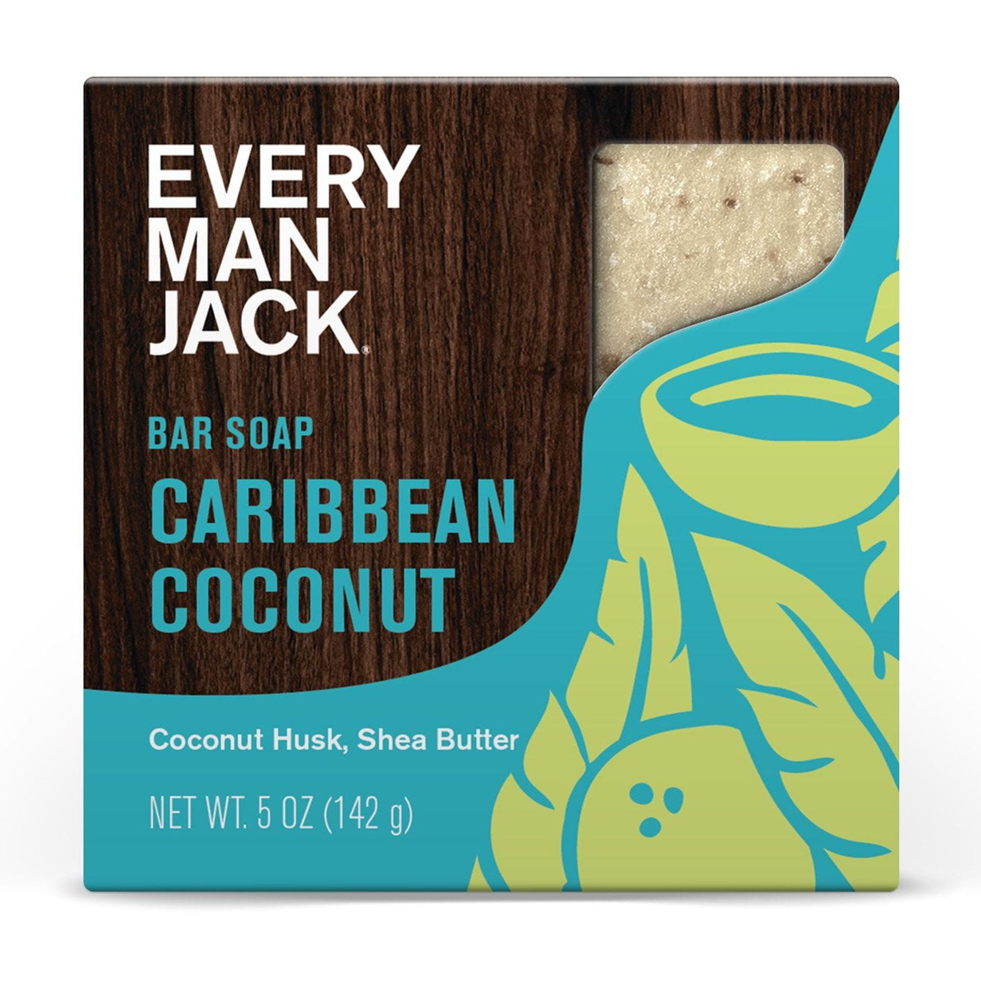 Pack of 4 Every Man Jack Cold Processed Men's Bar Soap - Caribbean ...