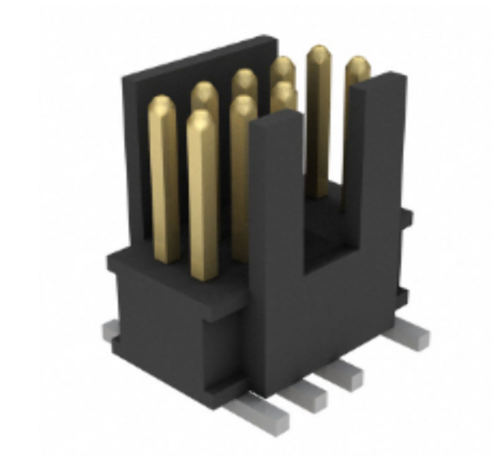 Pack of 4 FTSH-105-01-L-DV-007-K Connector Header Surface Mount 10 position 0.050 (1.27mm) :RoHS ...