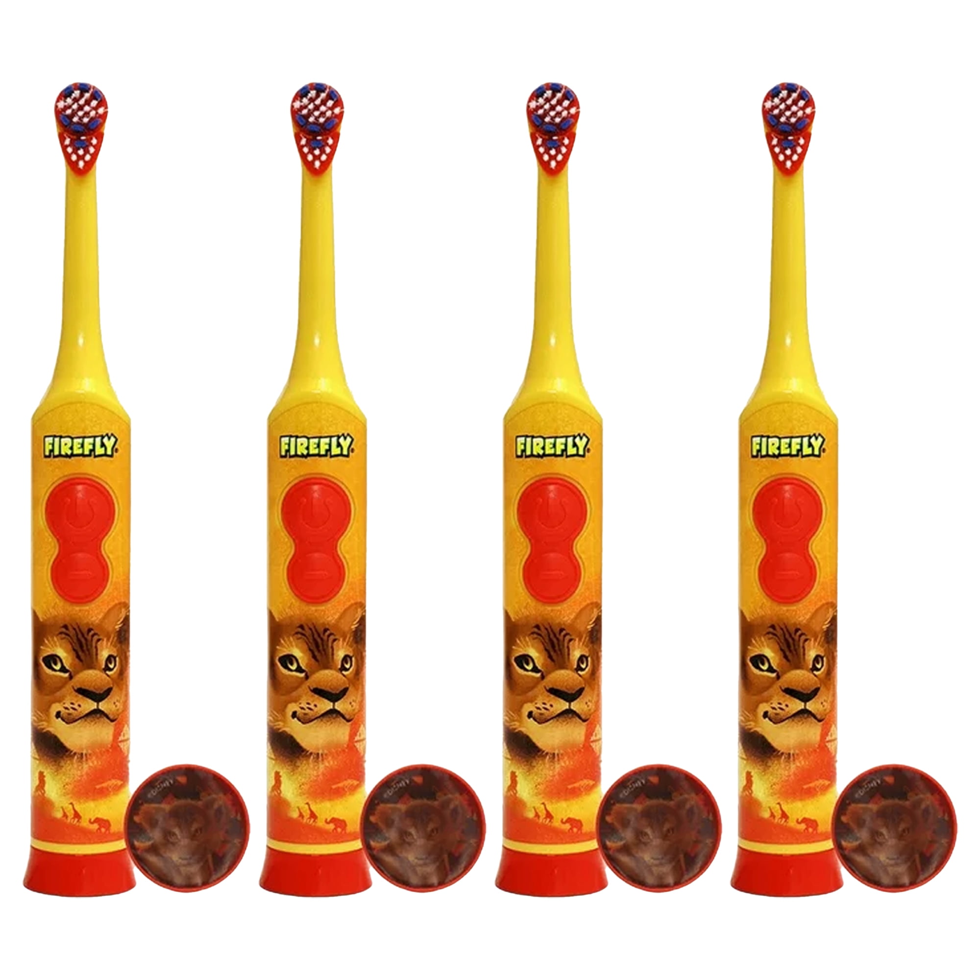 Pack of (4) Firefly Clean n Protect lion king power toothbrush ...