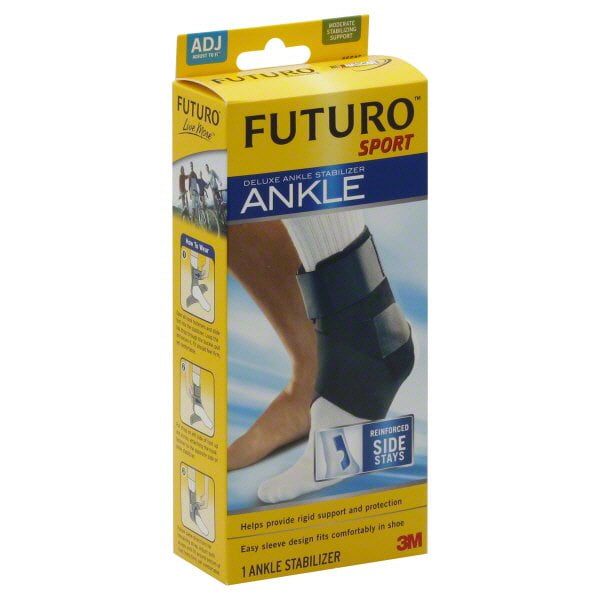Pack of 4 Futuro Sport Deluxe Ankle Stabilizer Moderate Support Adjust ...