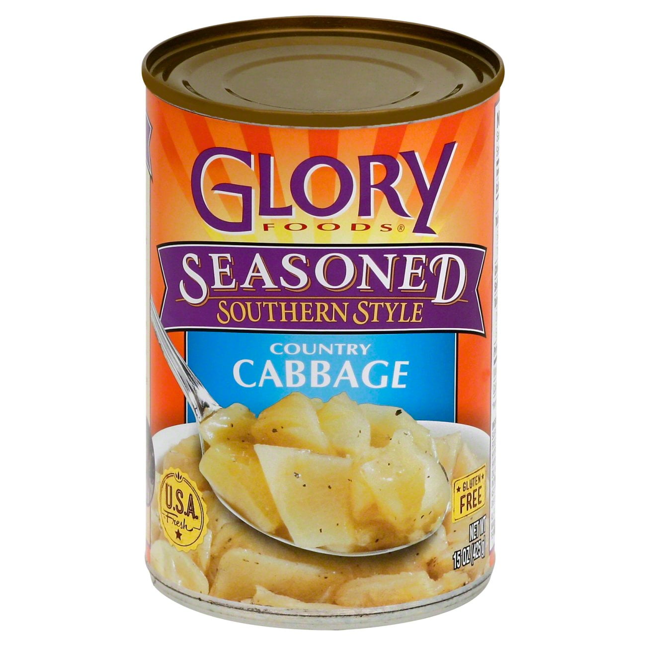 Pack of 4 Glory Foods Seasoned Southern Style Country Cabbage - 15 oz ...