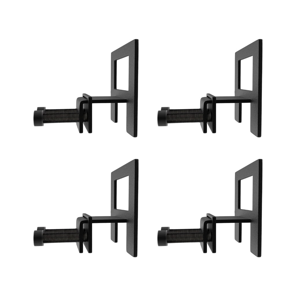 Pack of 4 Heavy Duty Metal Bed Frame Brackets Secure Stabilizers for ...