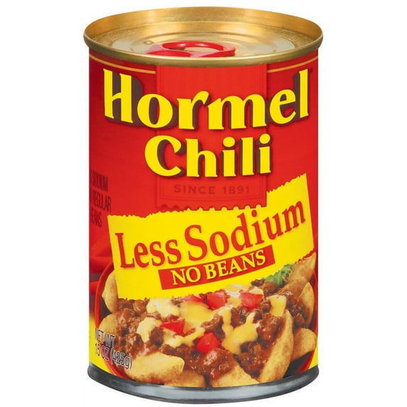 Pack of 4 Hormel Less Sodium Chili No Beans - 15 oz - Package may vary ...