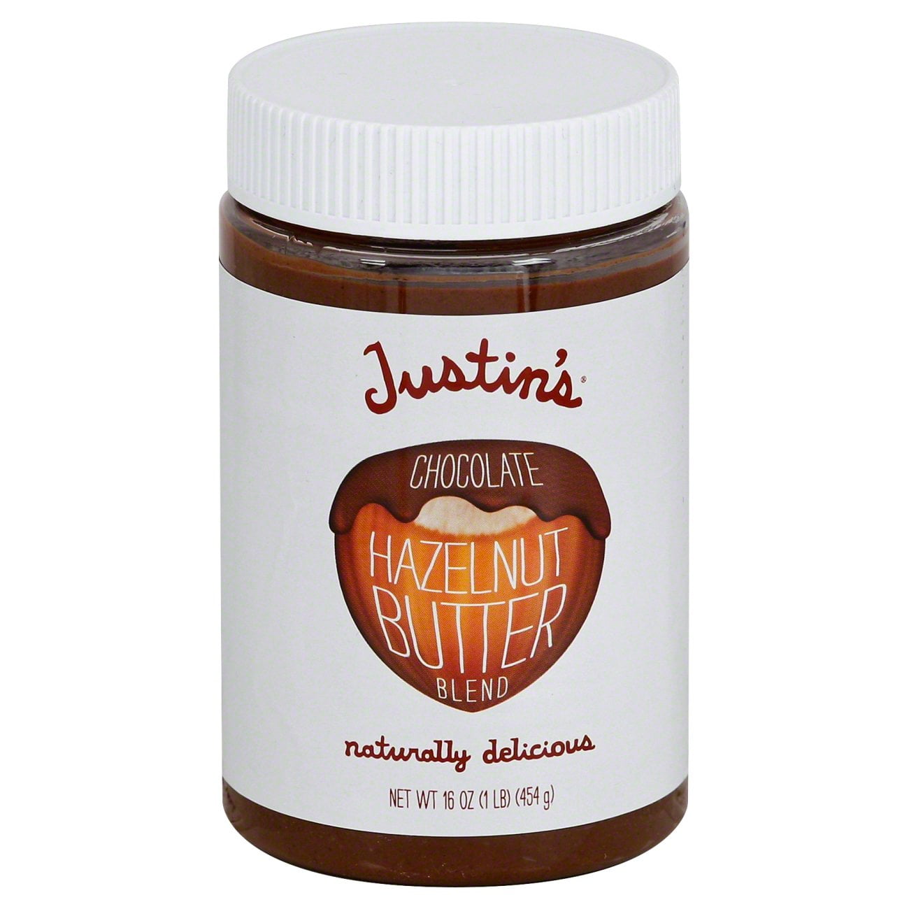Pack of 4 Justin's Chocolate Hazelnut Butter Blend - 16 oz - Package ...