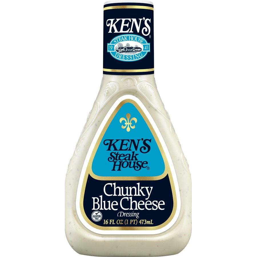 Pack of 4 Ken's Steak House Chunky Blue Cheese Dressing - 16 oz ...