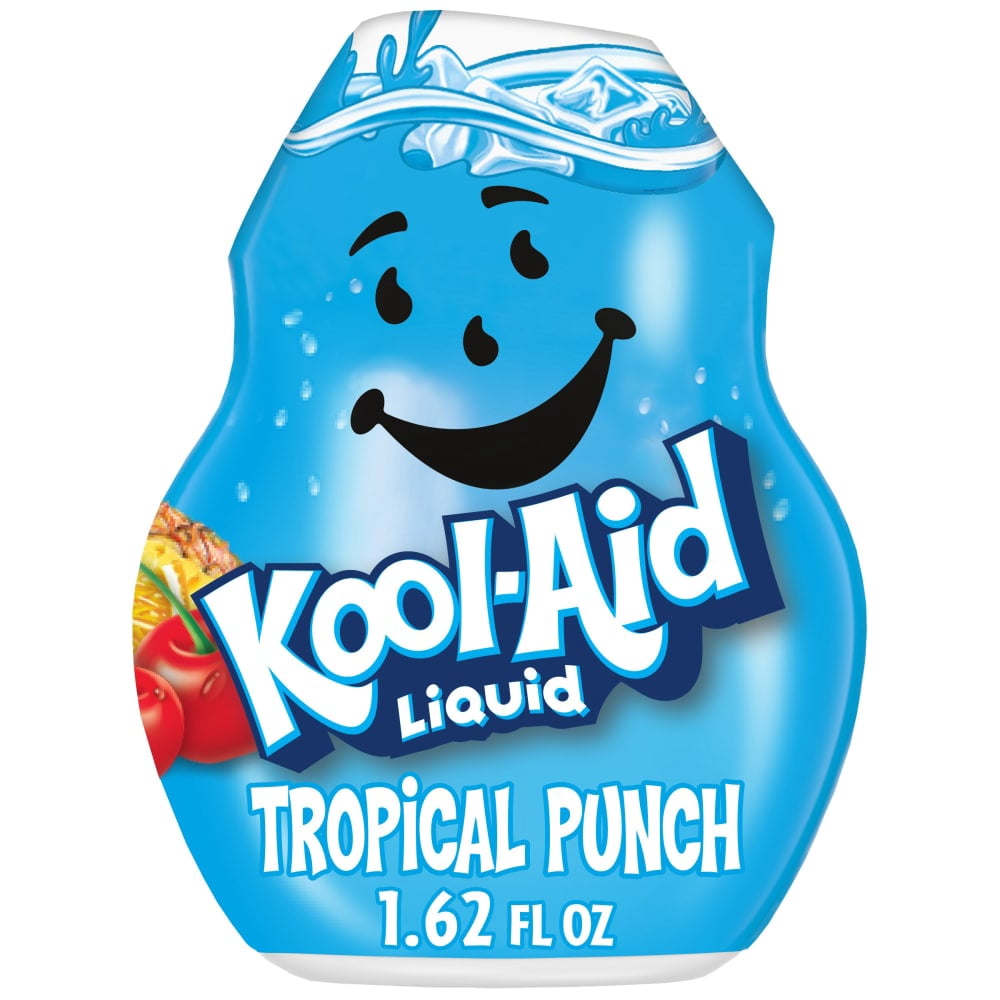 Pack of 4 Kool-Aid Zero Sugar Tropical Punch Water Enhancer Bottle, 1. ...