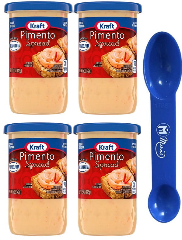 (Pack of 4) Kraft Pimento Spread with Philadelphia Cream Cheese, 5 oz ...