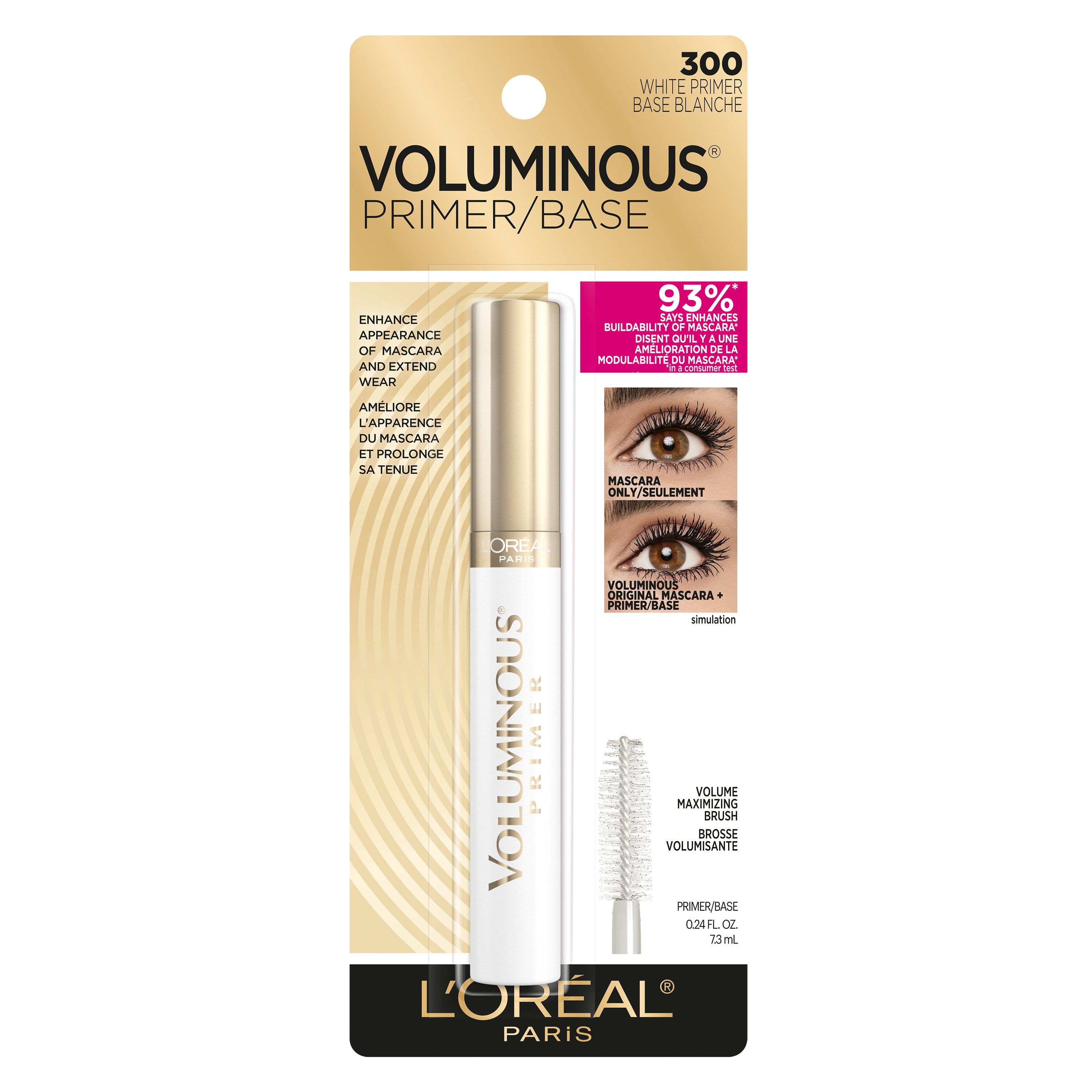 Pack of 4 L'Oréal Paris Voluminous Mascara White Primer - Each ...