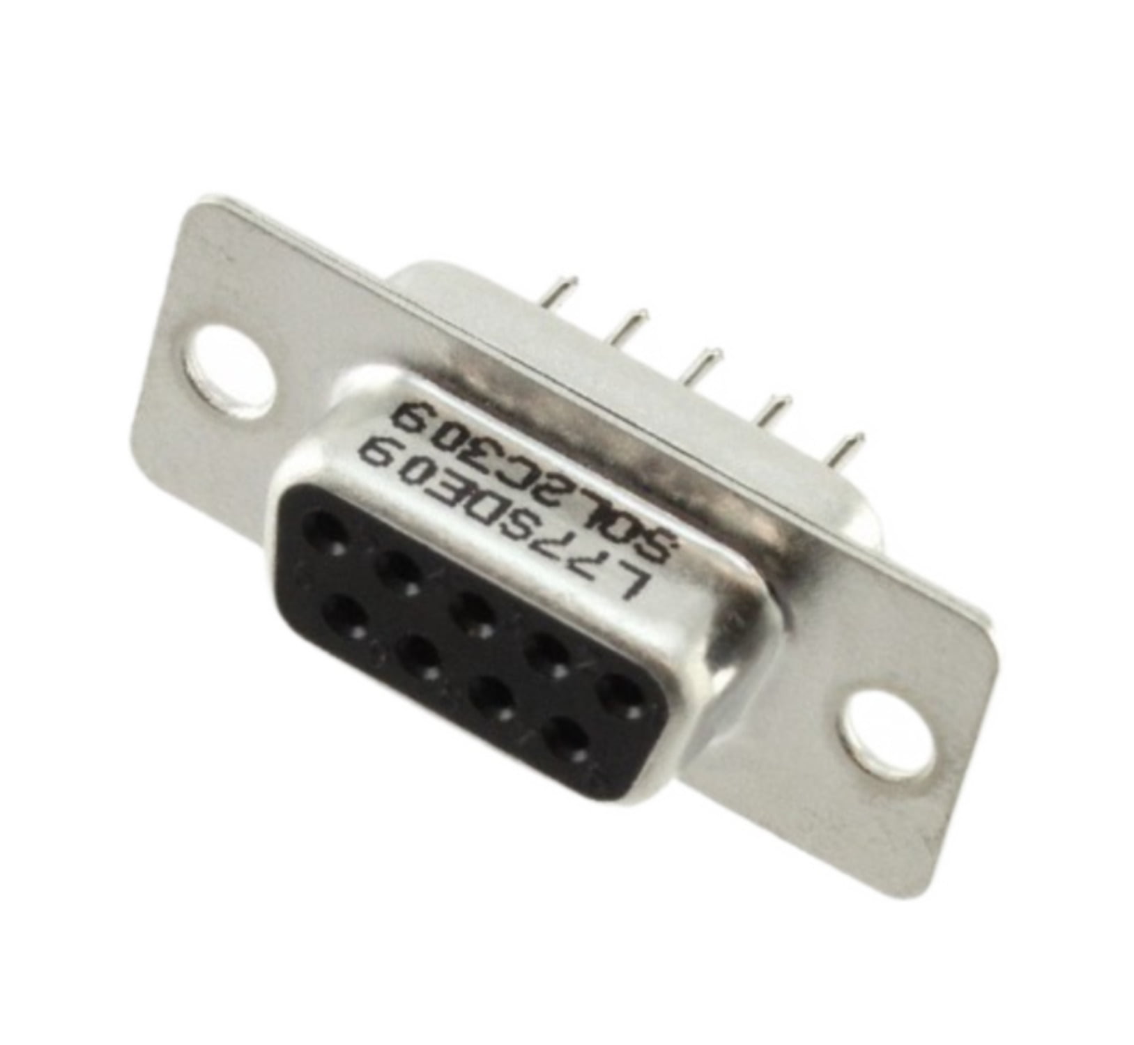Pack of 4 L77SDE09SOL2C309 Connector 9 Position D-Sub Receptacle ...