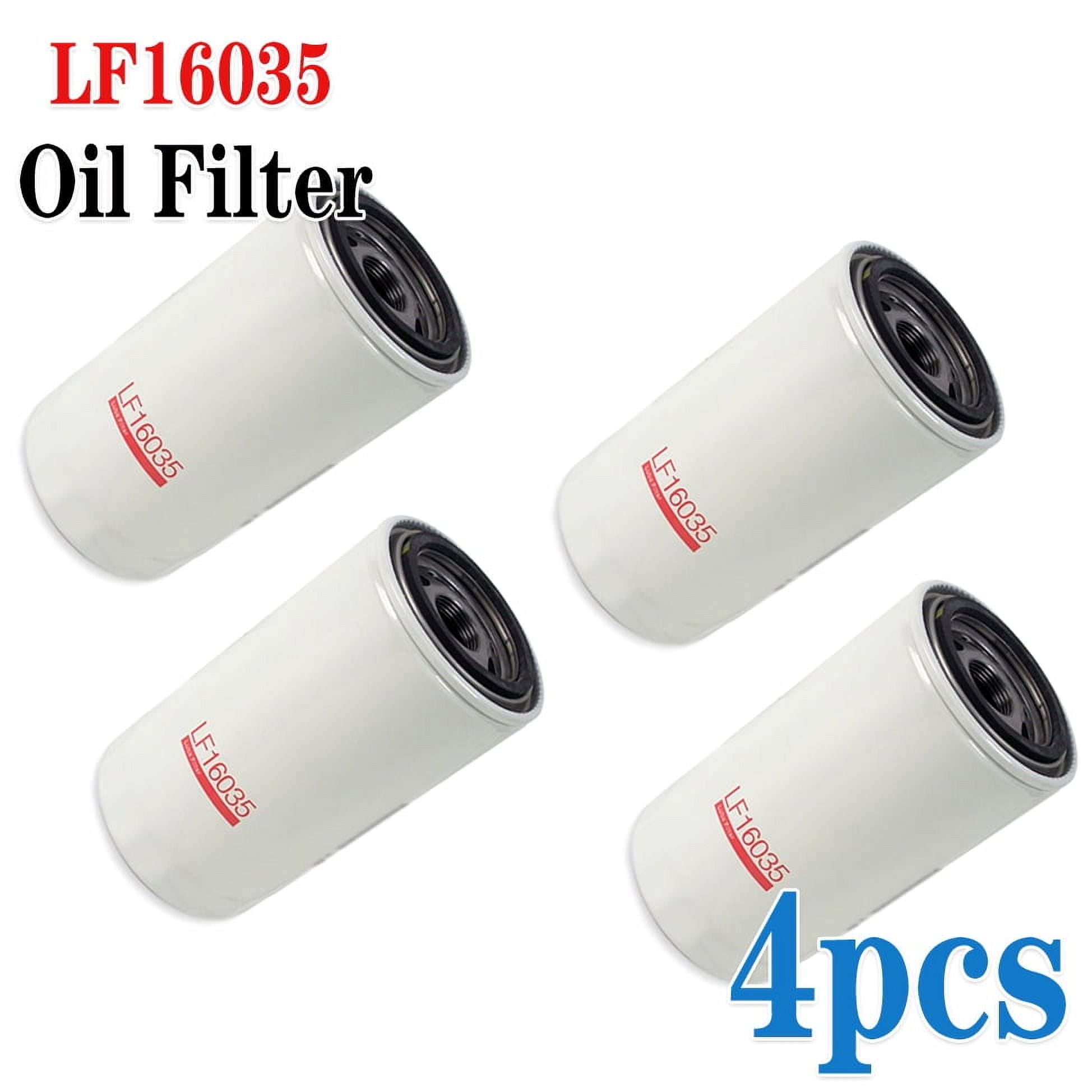 Pack of 4, LF16035 Oil Filter Replace For Cummins 5.9L & 6.7L Diesel ...