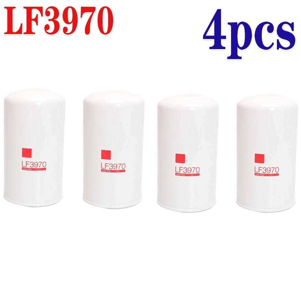 (Pack of 4) LF3970 Oil Filter 3937736 Replace For Cummins Engines ...