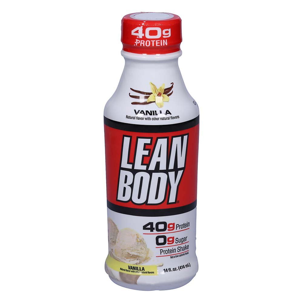 Pack of 4 Labrada Lean Body 40g Protein Shake - Vanilla - 14 oz ...