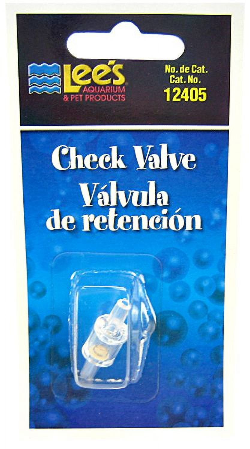 [Pack of 4] Lees Check Valve Spring Loaded for Aquarium Airline Tubing ...