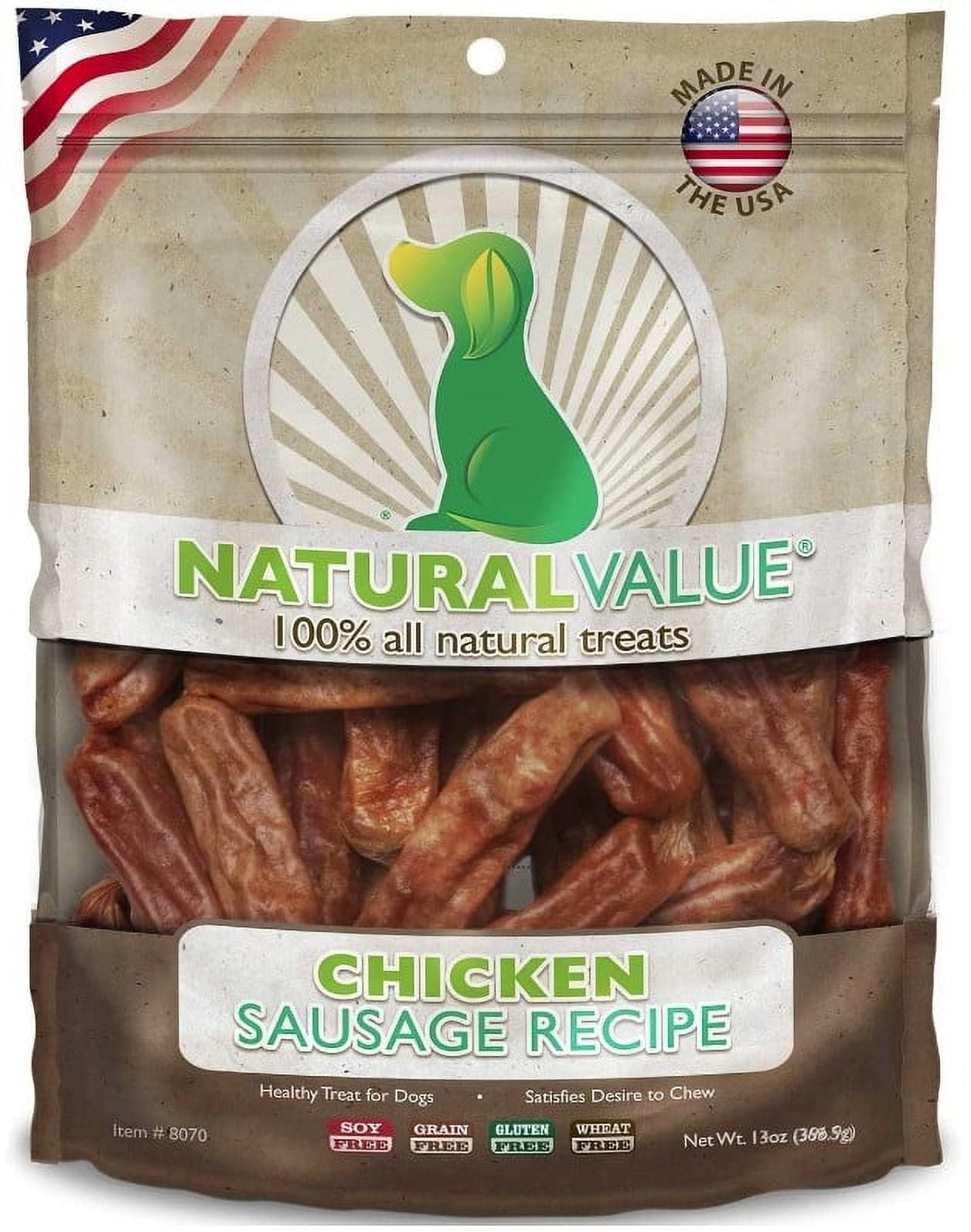 [Pack of 4] Loving Pets Natural Value Chicken Sausages 13 oz - Walmart.com