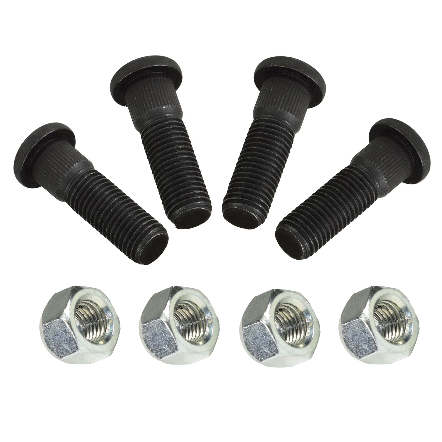 Pack of 4 M12 x 1.5 Wheel Studs And Nuts For 100mm PCD Trailer Hubs ...