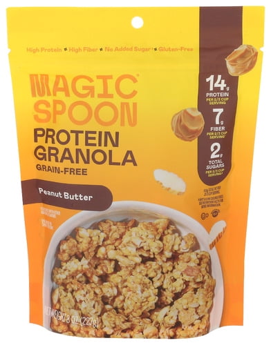 (Pack of 4) Magic Spoon Granola Protein Peanut Butter 8 Oz - Walmart.com