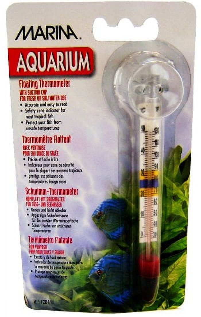 [Pack of 4] Marina Large Floating Aquarium Thermometer 1 count ...