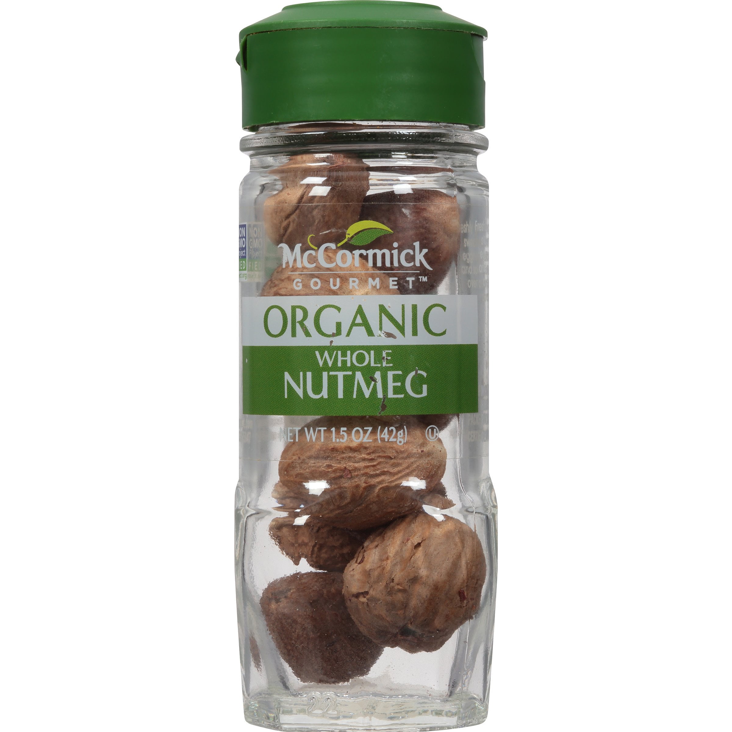 Pack of 4 McCormick Gourmet Organic Whole Nutmeg - 1.5 oz - Package may ...