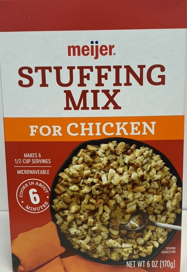 Pack of 4 Meijer Chicken Stuffing Mix, 6 oz - Walmart.com