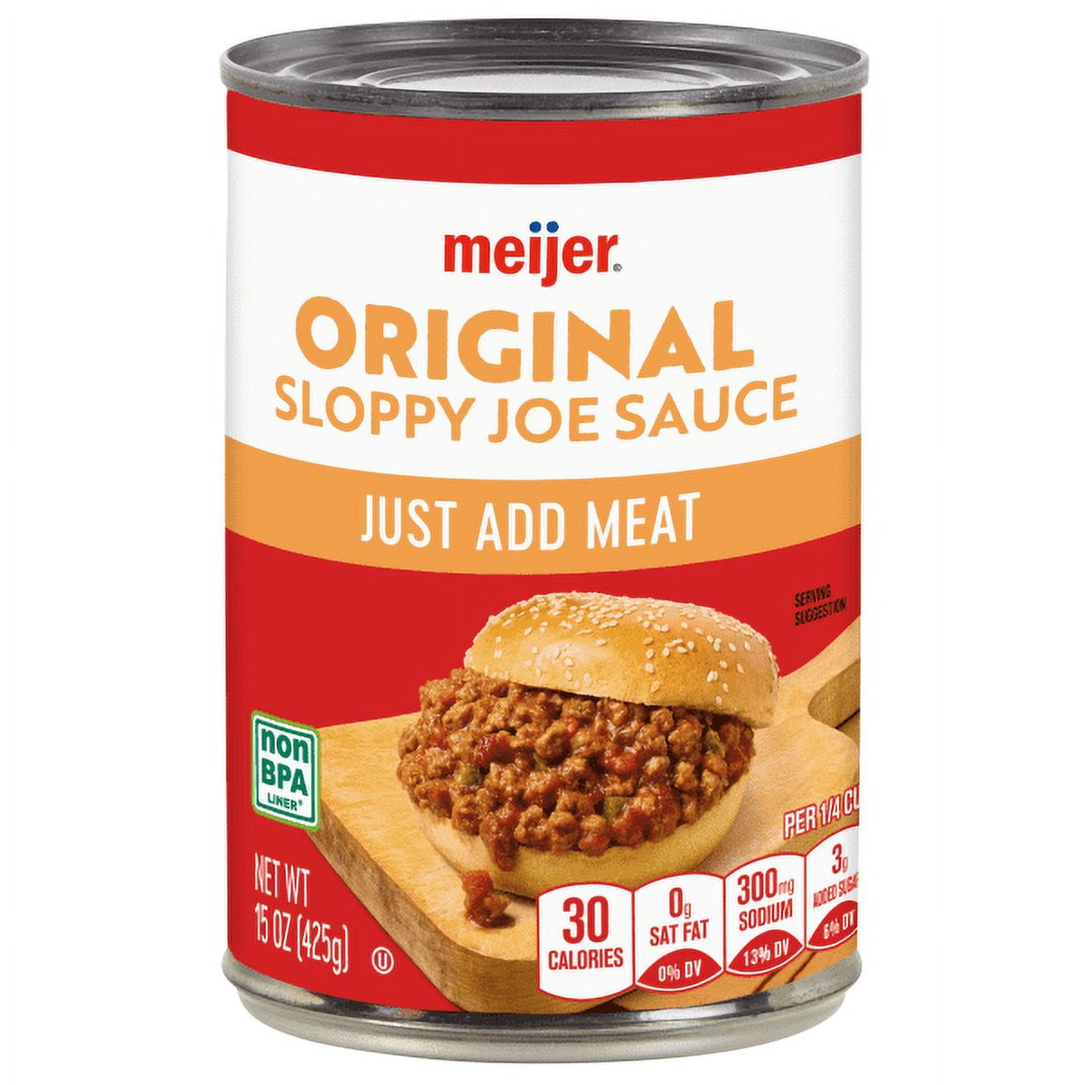 Pack of 4 Meijer Original Sloppy Joe Sauce, 15 oz - Walmart.com