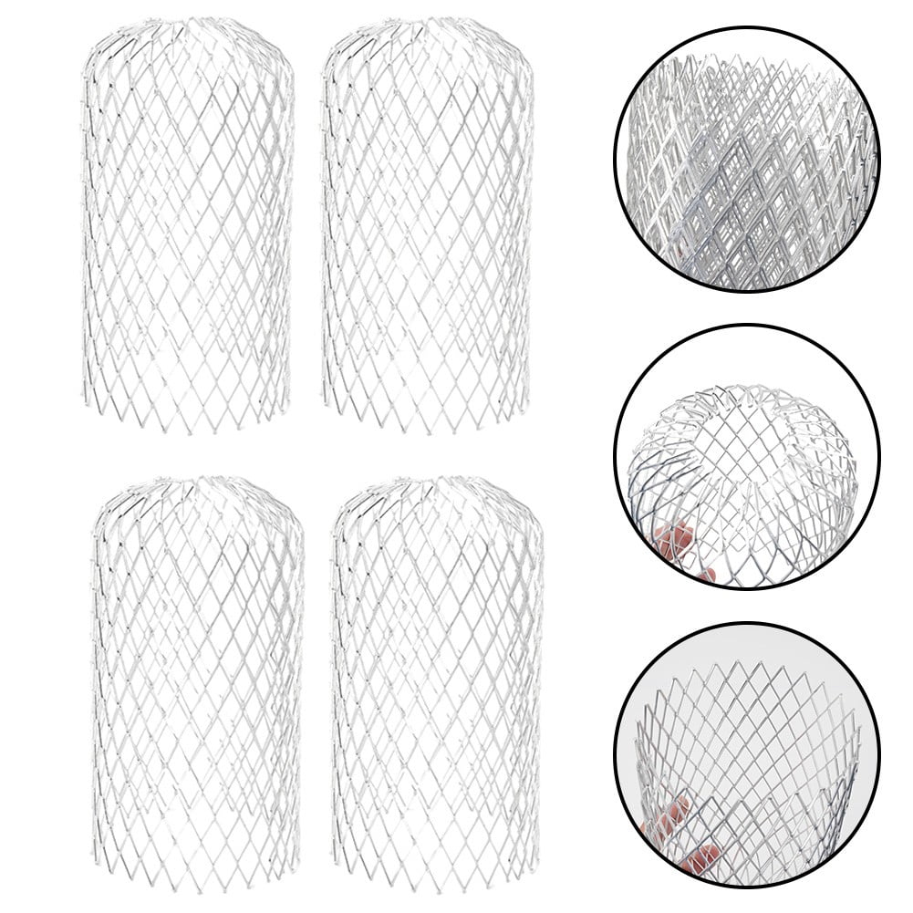 Pack Of 4 Metal Gutter Leaf Debris Trap Guard Drain Pipe Cover Downpipe ...