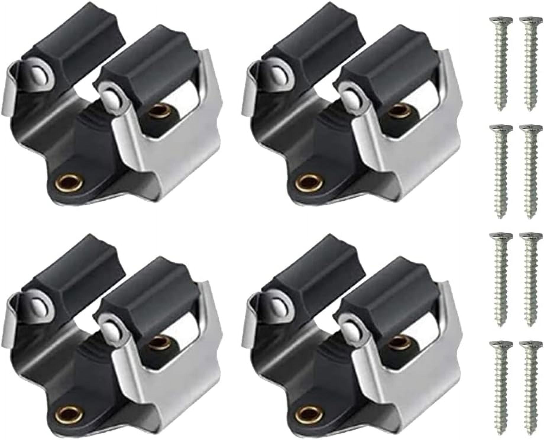 Pack of 4 Mop Broom Holder Tools Broom Gripper Storage Racks Mop Wall ...