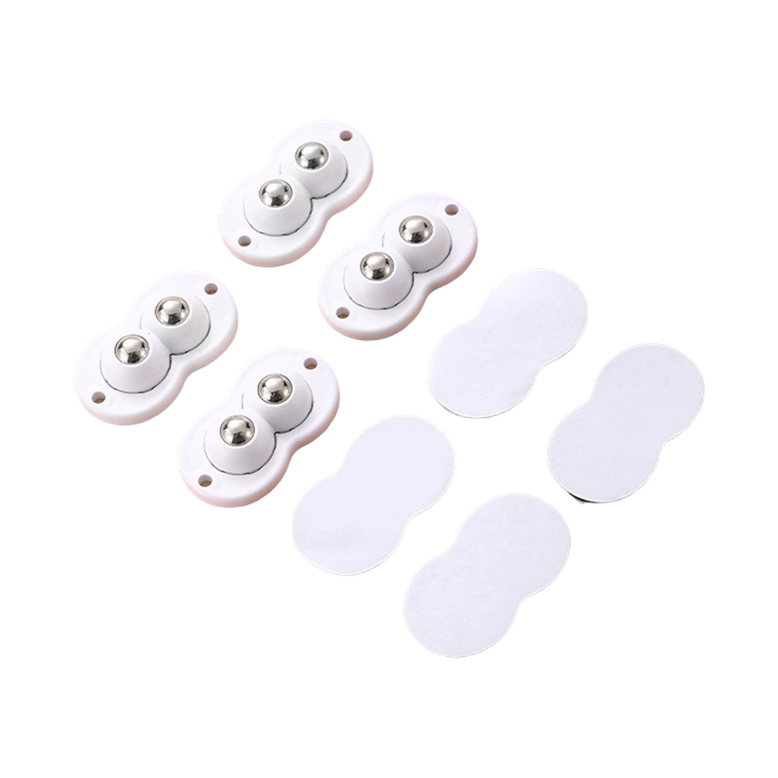 Pack of 4 Mounting Rollers with Double Design Caster Wheels Ensuring ...