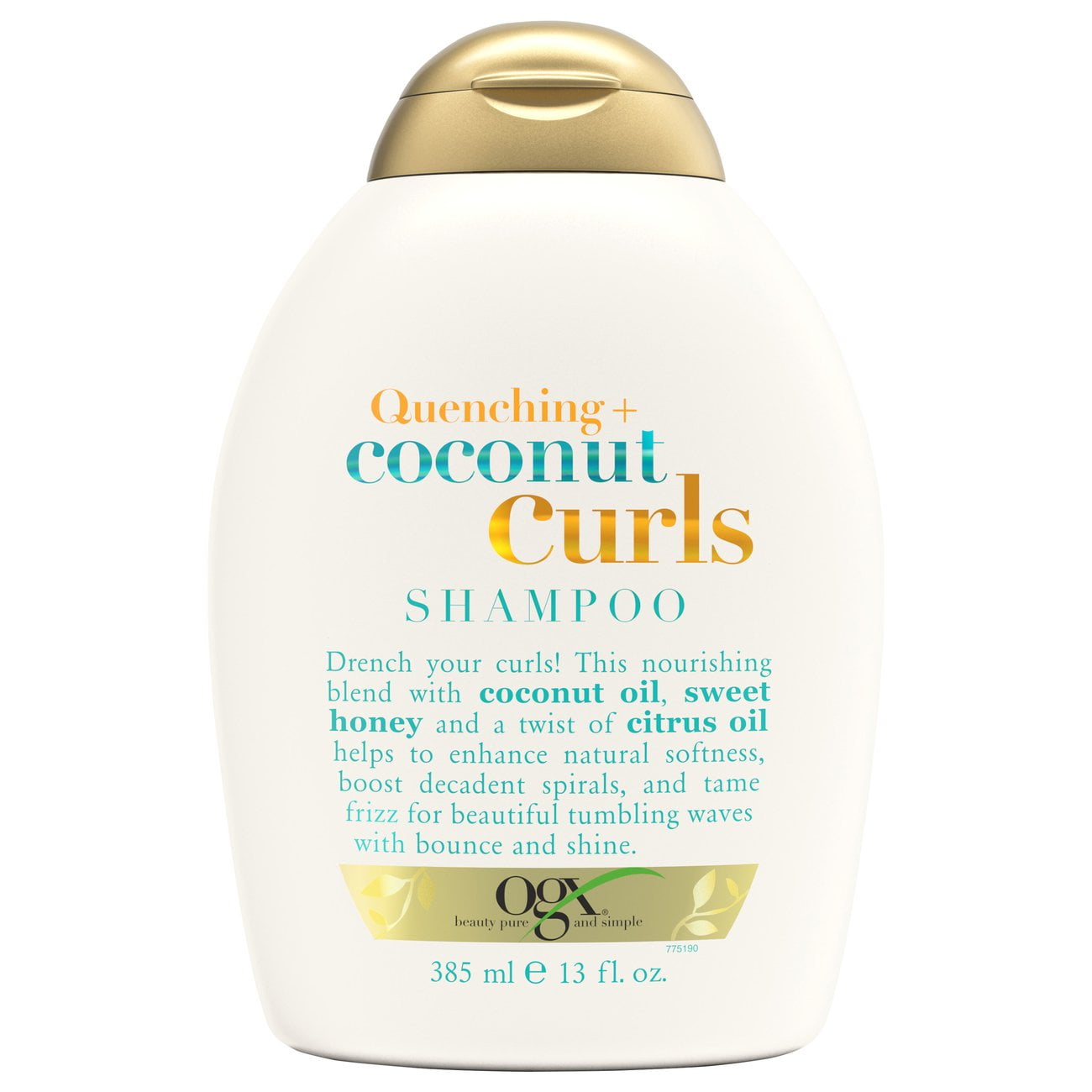 Pack of 4 OGX Quenching + Coconut Curls Shampoo - 13 oz - Package may ...