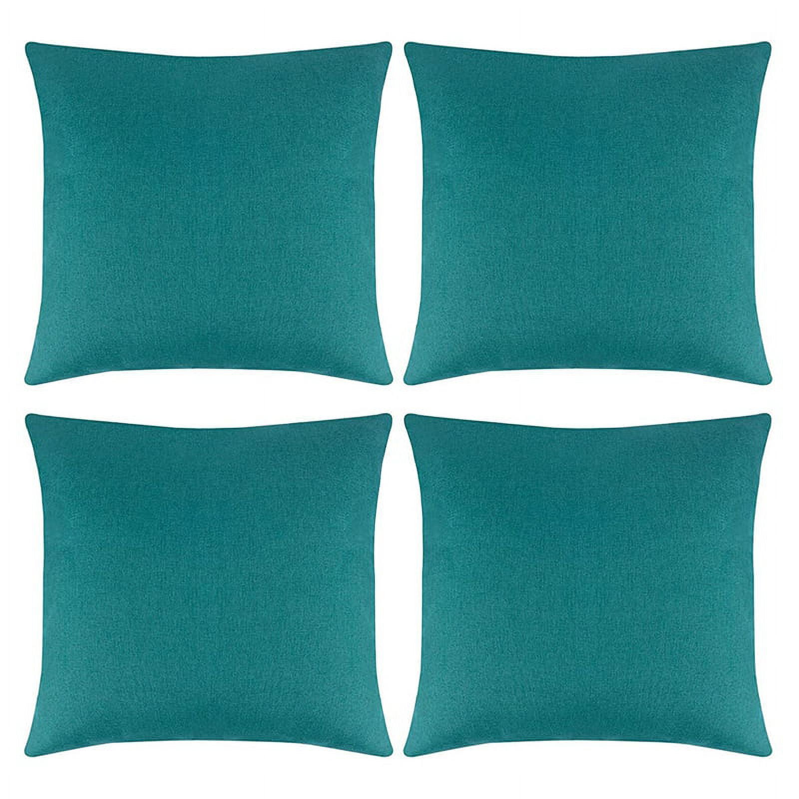 Pack of 4 Outdoor Waterproof Throw Pillow Covers Decorative Garden ...
