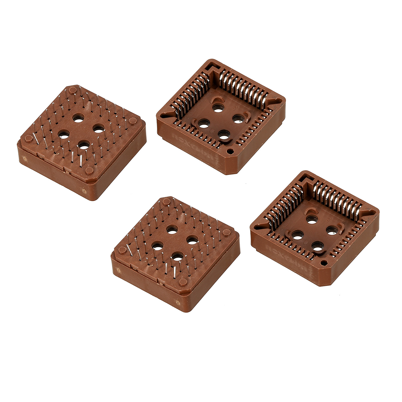 Pack of 4 PLCC44P IC Socket 44Pin 2.54mm Pitch DIP Through Hole ...