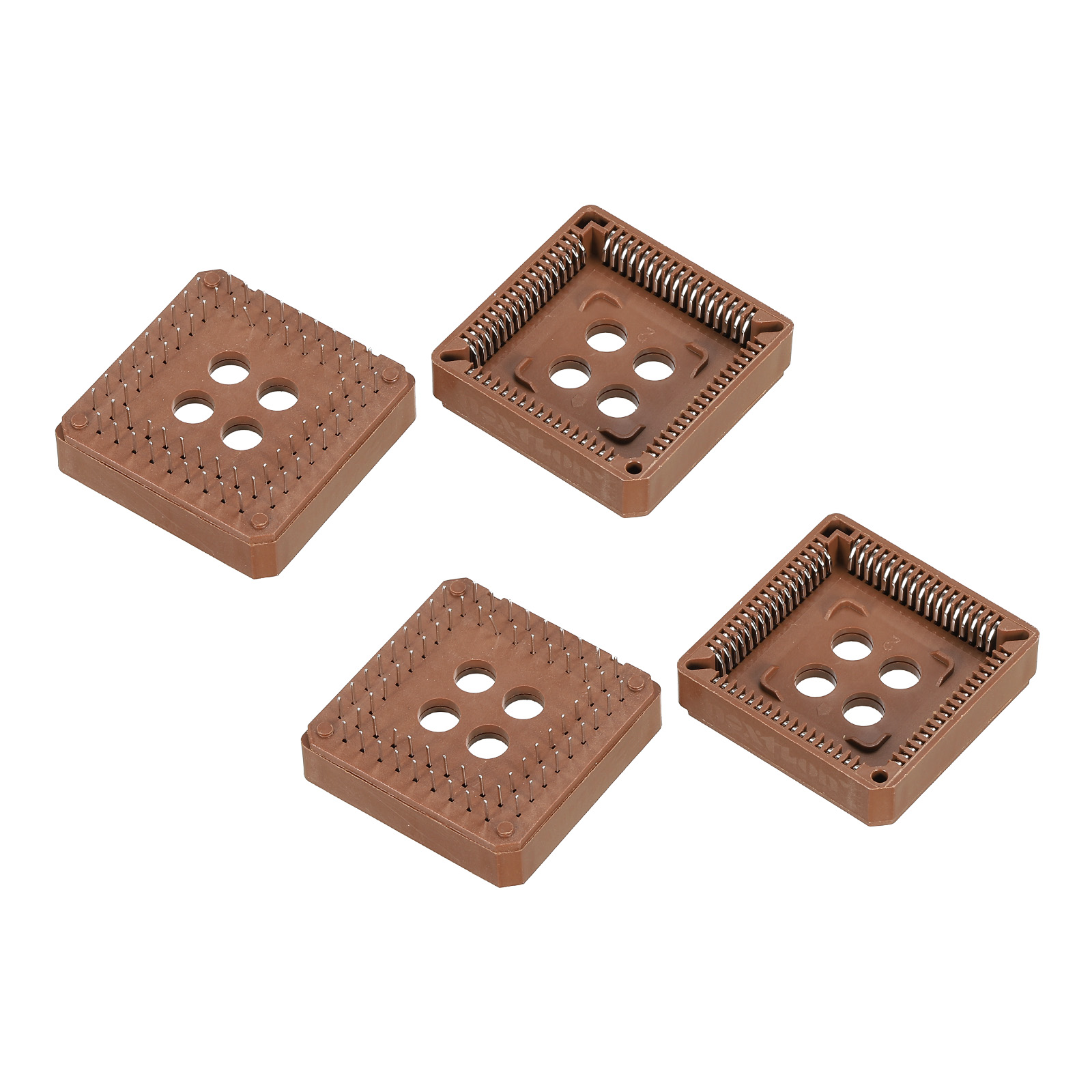 Pack of 4 PLCC68P IC Socket 68Pin 2.54mm Pitch DIP Through Hole ...