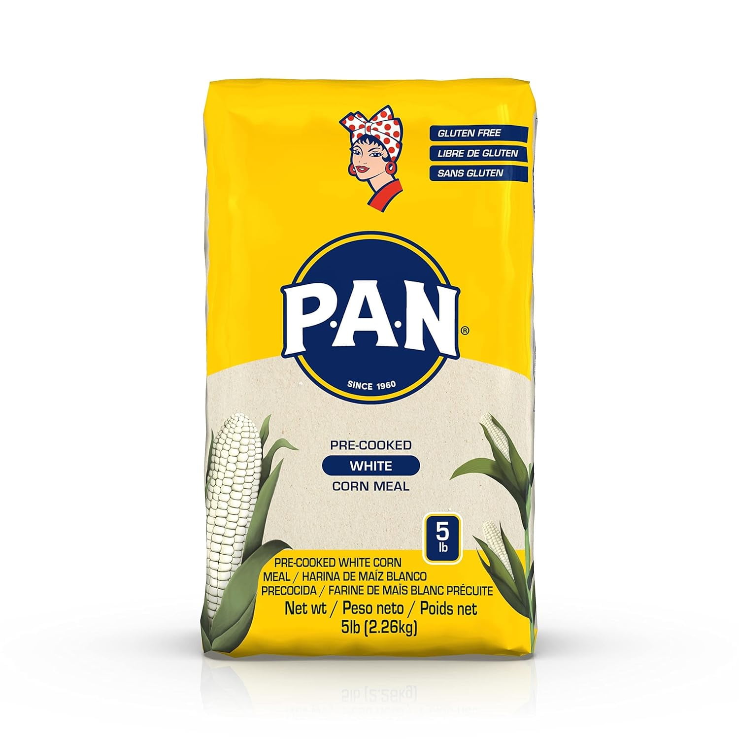 Pack of 4, Pan Harina Pre-cooked White Corn Meal, 5 lb - Walmart.com
